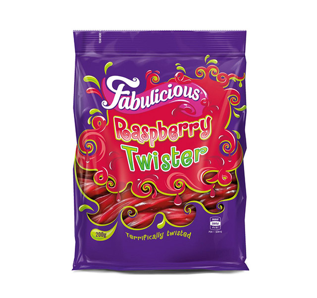 Rjs Raspberry Twister bag 200g - Sweet Dealer