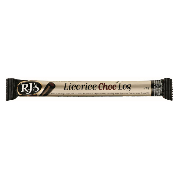 Rjs Chocolate Licorice log 40g x30 - Sweet Dealer