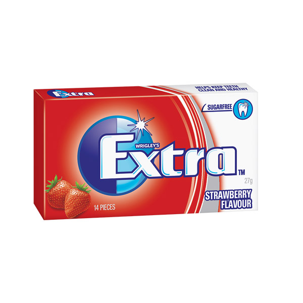 Extra Strawberry envelope 27g x 24 - Sweet Dealer