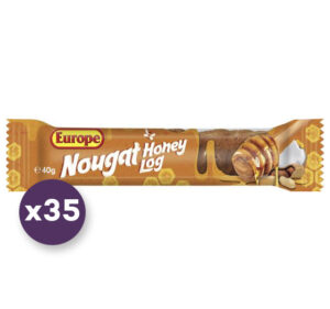 Europe Nougat Honey Log 40g x35 - Sweet Dealer